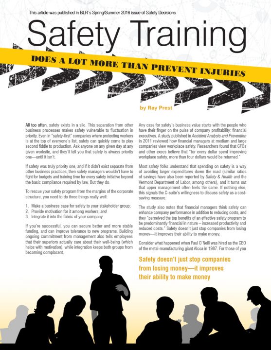 Safety Training Does a Lot More Than Prevent Injuries – SafeStart