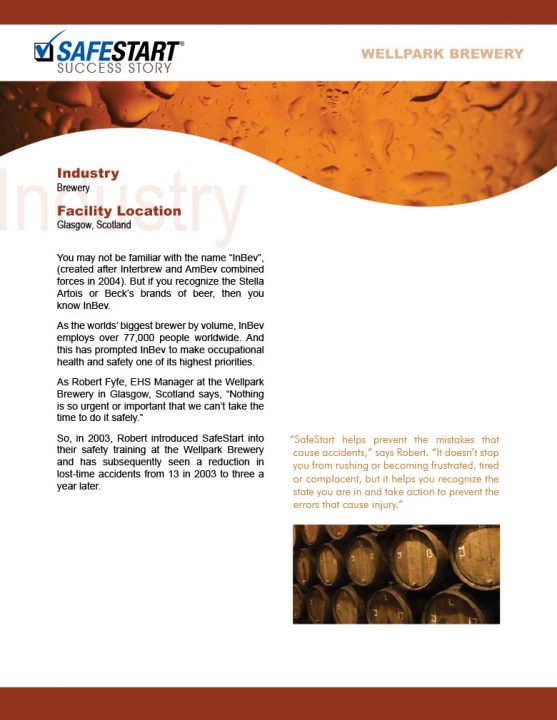 Wellpark Brewery – SafeStart