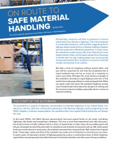 On Route to Safe Material Handling – SafeStart