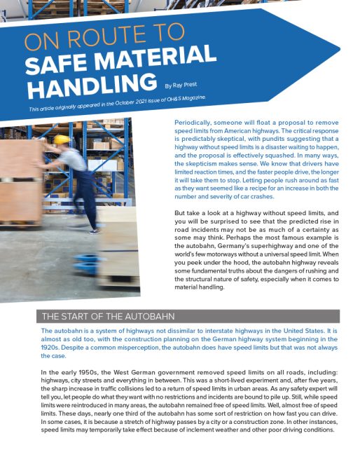 On Route to Safe Material Handling – SafeStart